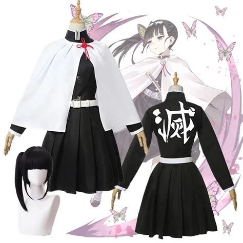 Tsuyuri Kanao Cosplay Anime Demon Slayer Costume Kimono Kimetsu No