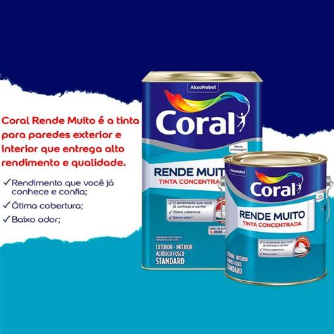 Tinta Latex Coral Rende Muito 16l Areia