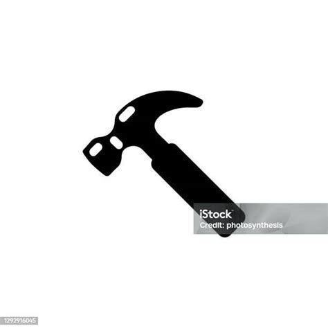 해머 벡터 아이콘입니다 고립 된 해머 플랫 이모티콘 이모티콘 기호 벡터 가정 생활에 대한 스톡 벡터 아트 및 기타 이미지 가정 생활 갈고리 발톱 강철 Istock