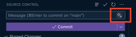 Feature Request Integration Of Automatic Commit Message Generation In