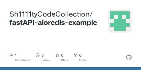 GitHub Sh TyCodeCollection FastAPI Aioredis Example