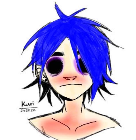 2 D Looks So Cute In This Photo Rgorillaz