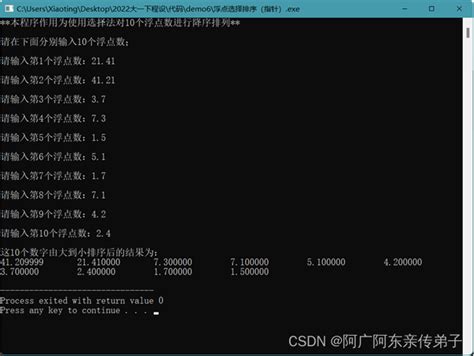 C语言程序设计基础 实验6 广西财大卢守东 Csdn博客