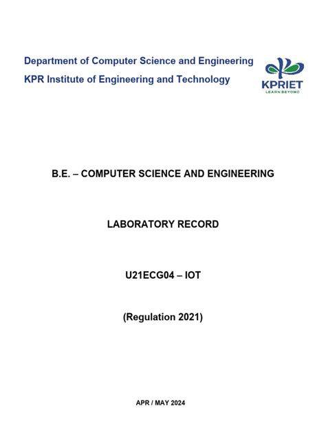 Iot Lab Record Merged Pdf Internet Of Things Software Testing