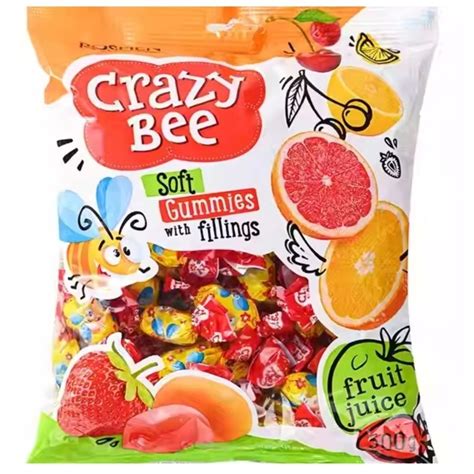 Roshen Crazy Bee 1kg Flavour Fruits Candy Sweet Candiesgummy Chewy