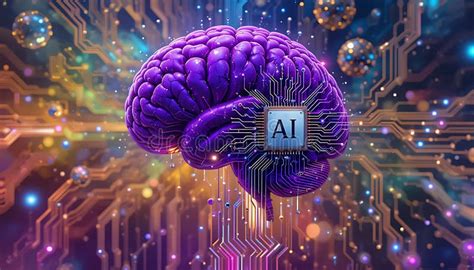 Brain And Circuit Board And Ai Chip Ai Chip Artificial Intelligence