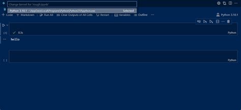 Unable To Select Python Kernel For My Ipynb Jupyter Notebook In Vs