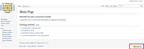 How To Remove Powered By Mediawiki Logo From Footer