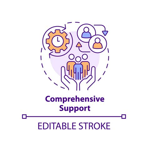 Comprehensive Support Concept Icon Business Coaching Platform