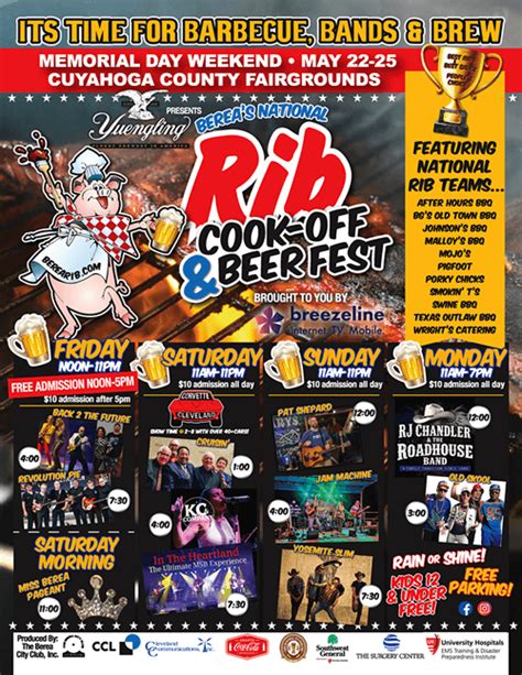 2026 Berea Rib Promotional Poster Bereas National Rib Cook Off