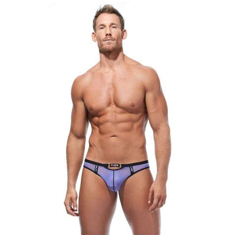 Gregg Homme Renegade Thong 172104 Purple Mens Underwear