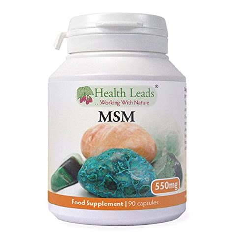 Msm Methylsulphonylmethane 550mg X 90 Capsules 100 Additive Free