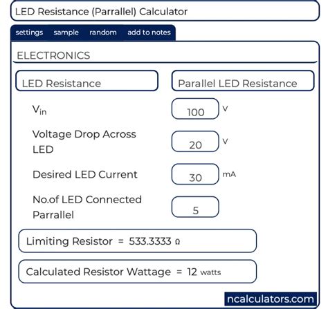 Total Power Parallel Circuit Calculator
