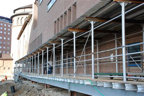 Giant Scaffold Walkway Work Platform And Overhead Protection