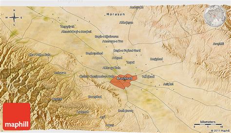 Satellite 3d Map Of Mashhad