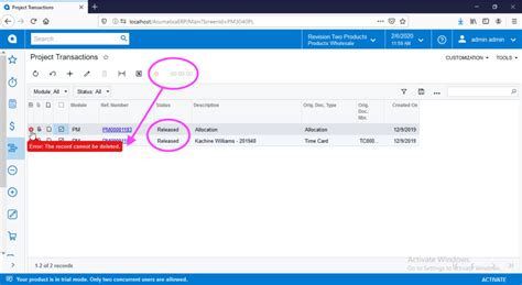 Acumatica Tips And Tricks How To Enable Mass Delete Records Nexvue