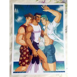 Poster Dessin De Kinu Sekigushi 30 X 40 Cm Gay Art Yaoi Drawing Lgbt