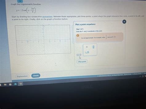 Solved Graph The Trigonometric Chegg