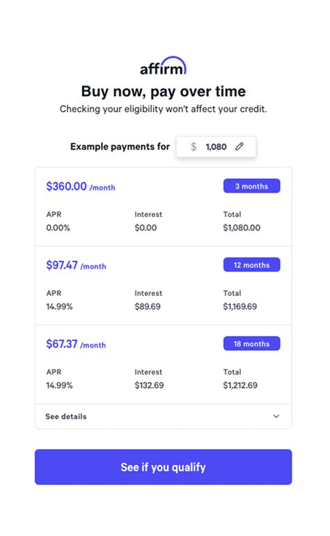 Affirm Buy Now Pay Later