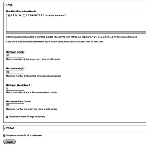 Term Name Validation Drupal Org