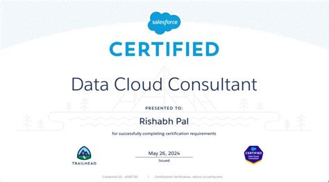 Rishabh Pal On Linkedin Salesforce Datacloud Certification Datadriven Careergrowth…