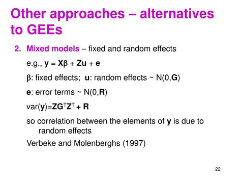 Ppt Generalized Estimating Equations Gees Powerpoint Presentation