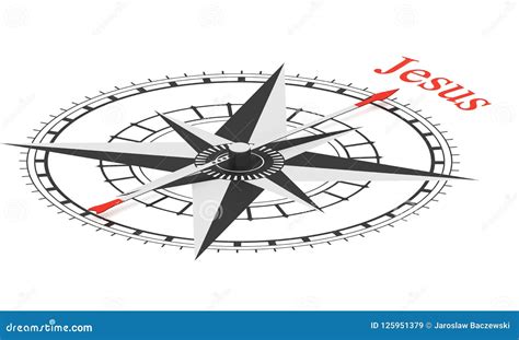 Compassjesus Stock Illustration Illustration Of Decision 125951379