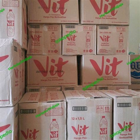 Jual Vit Botol 550ml 600ml Dus Isi 24 Botol Air Mineral Botol Jakarta Utara