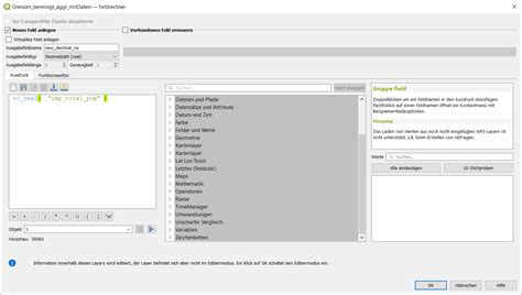 Change Attribute Field From Whole Number To Decimal In QGIS Geographic Information Systems