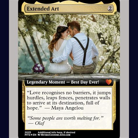 Couples Custom Mtg Card Etsy Couples Custom Mtg Card Etsy