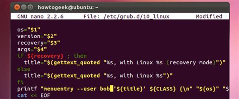 How To Password Protect Ubuntus Boot Loader