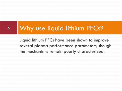 Ppt Lithiumization Of Plasma Facing Components In Next Gen Fusion