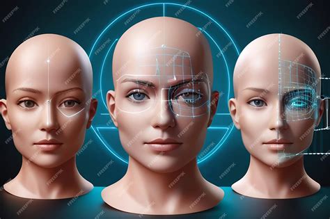 3d Face Recognition Illustration With Check Mark Concept Of Facial Recognition Face Id System
