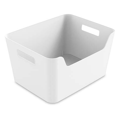 Brandclub Mainstays Large Easy Access Plastic Storage Bin White