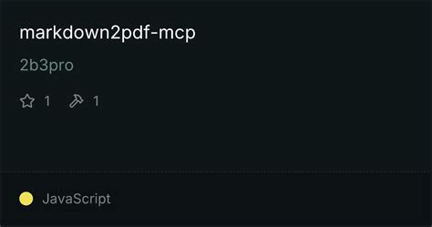 markdown2pdf mcp glama