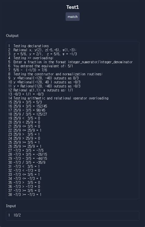 Solved Rational Number Define A Class For Rational