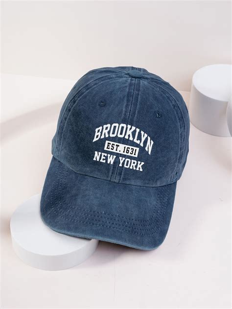 Homme Casquette de base-ball à lettres délavé | Casquette, Chapeau ...