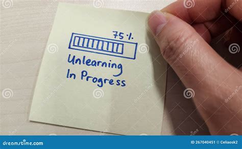 Unlearning In Progress Learn To Unlearn Stock Image Image Of Evaluate Career 267040451