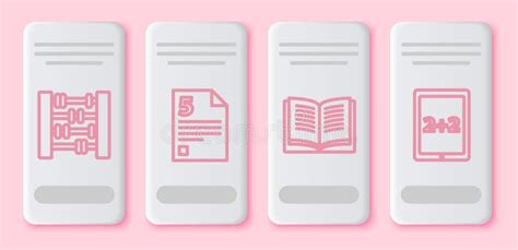 Set Line Graph Schedule Chart Diagram Infinity Equation Solution And Calculation White