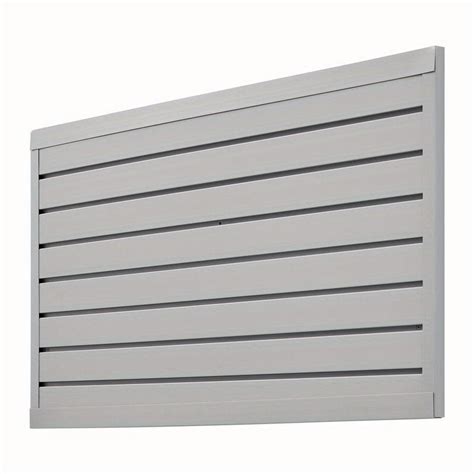 Overseas 2x4ft Grey Pvc Slat Wall Paneling Pre Drilled Easy Install