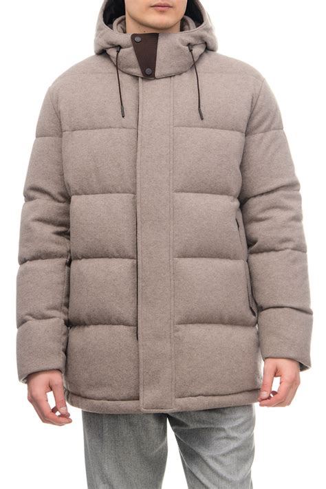 Zegna мужская куртка стеганая из кашемира с пуховым наполнителем со ...