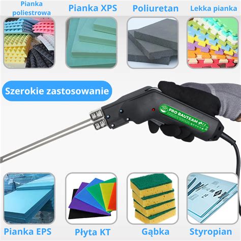 Pro Bauteam Zestaw Nóż Termiczny Styrocutter 190w Do Cięcia Styropianu