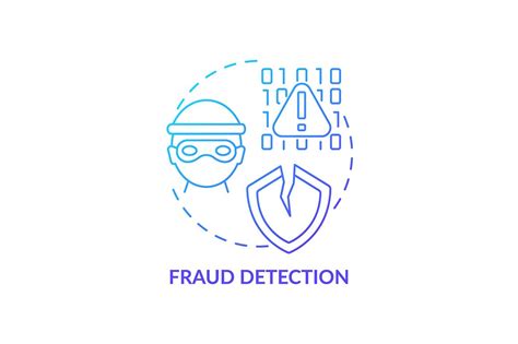 fraud detection blue icon outline icons ~ creative market