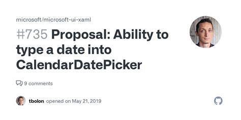 Proposal Ability To Type A Date Into Calendardatepicker · Issue 735