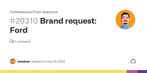 Brand Request Ford · Issue 20310 · Fortawesomefont Awesome · Github