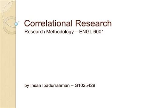 Correlation Ppt Pptx Physics Science