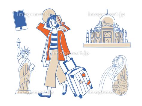 旅行のイラストセット 213912652 イメージマート