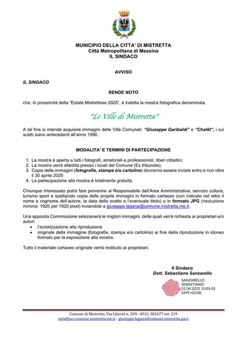 Comune Di Mistretta Home Page