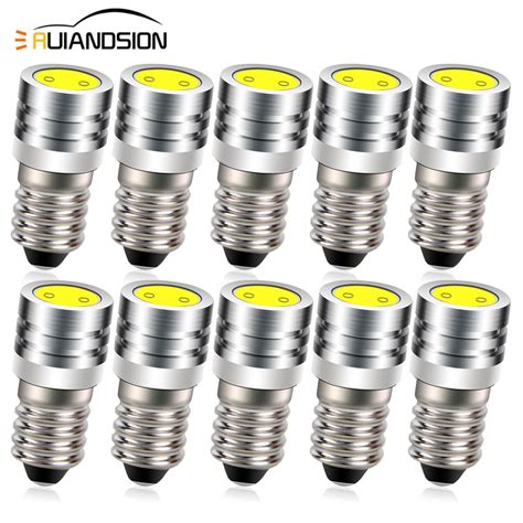 Ruiandsion E10 Bulb Flashlight Replacement Bulb Small Lamp Light Bulbs
