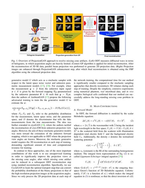 Unsupervised Missing Cone Deep Learning In Optical Diffraction